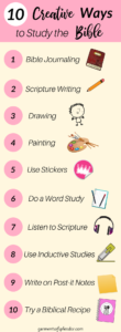 10 Fun and Creative Ways to Study the Bible