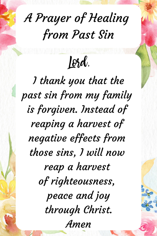 A Prayer of Healing from Generational Sin