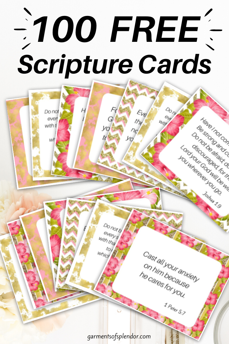 100 Amazing (and FREE) Printable Scripture Cards