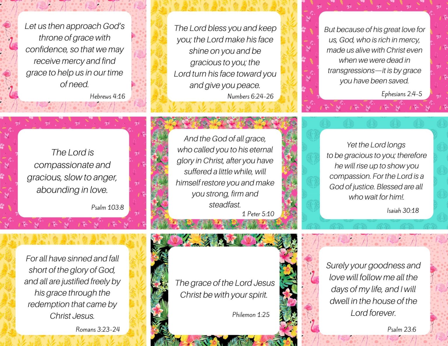 100 Amazing (and FREE) Printable Scripture Cards