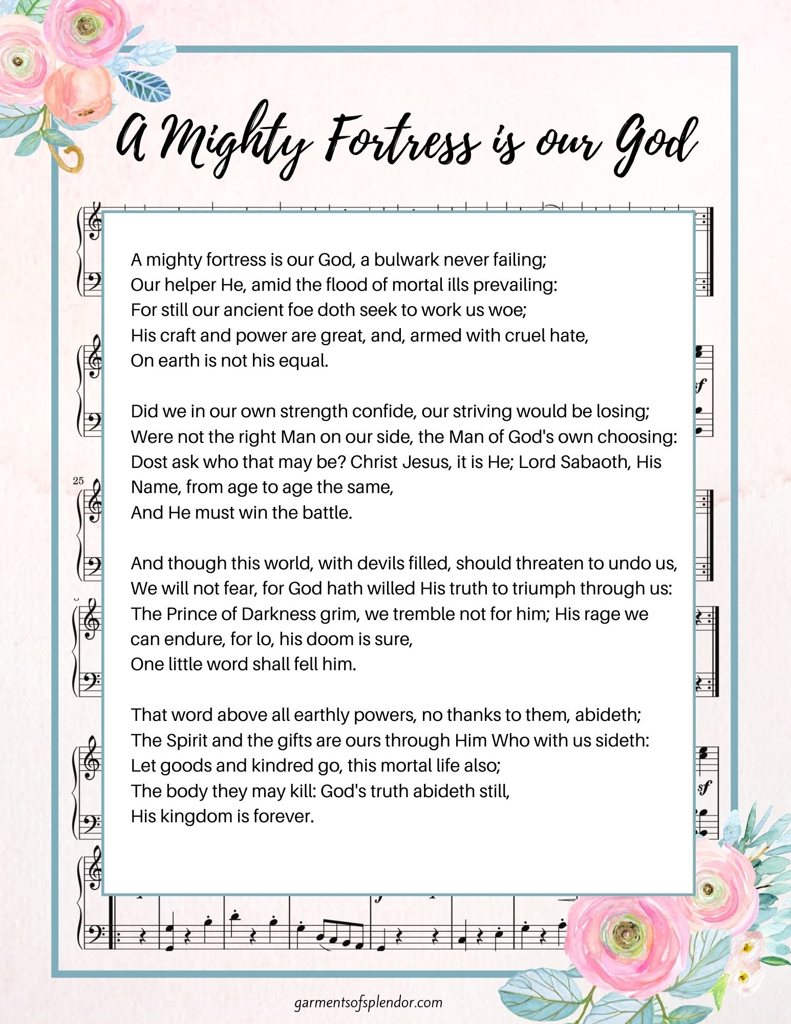 7 Powerful Hymns to Sing to Uplift your Soul (with Free Printables)