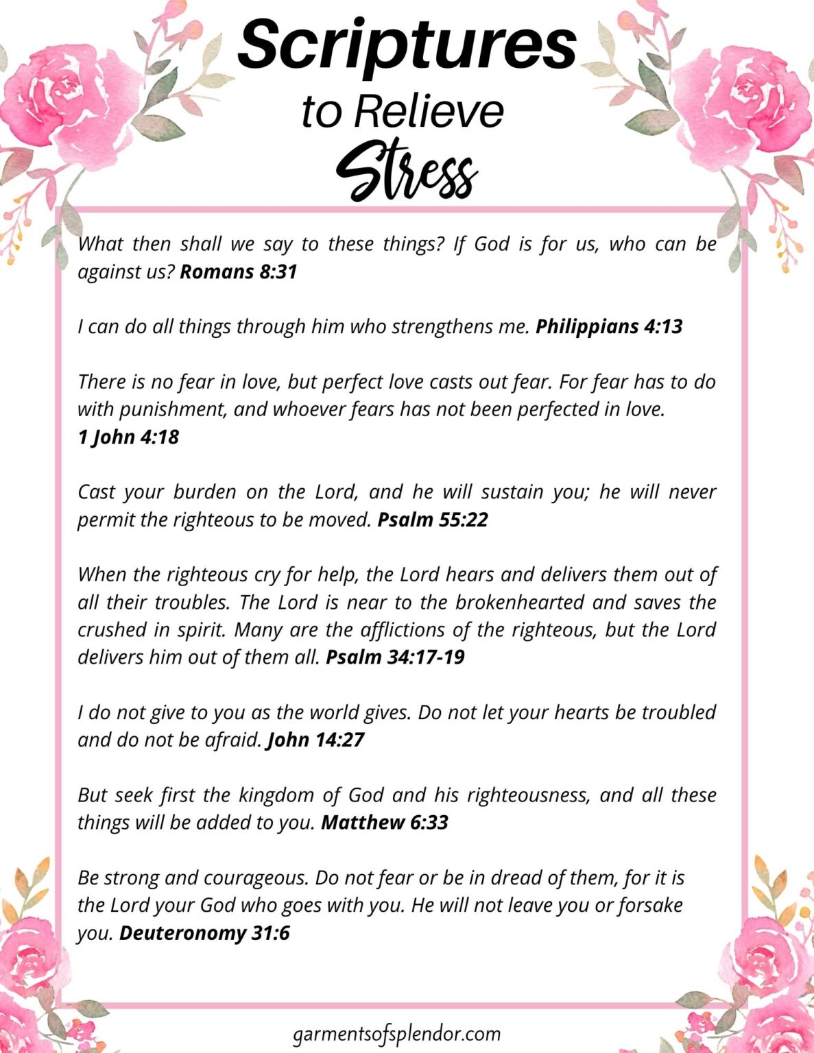 35 Calming Prayers for Stress and Anxiety (with Free Printable)