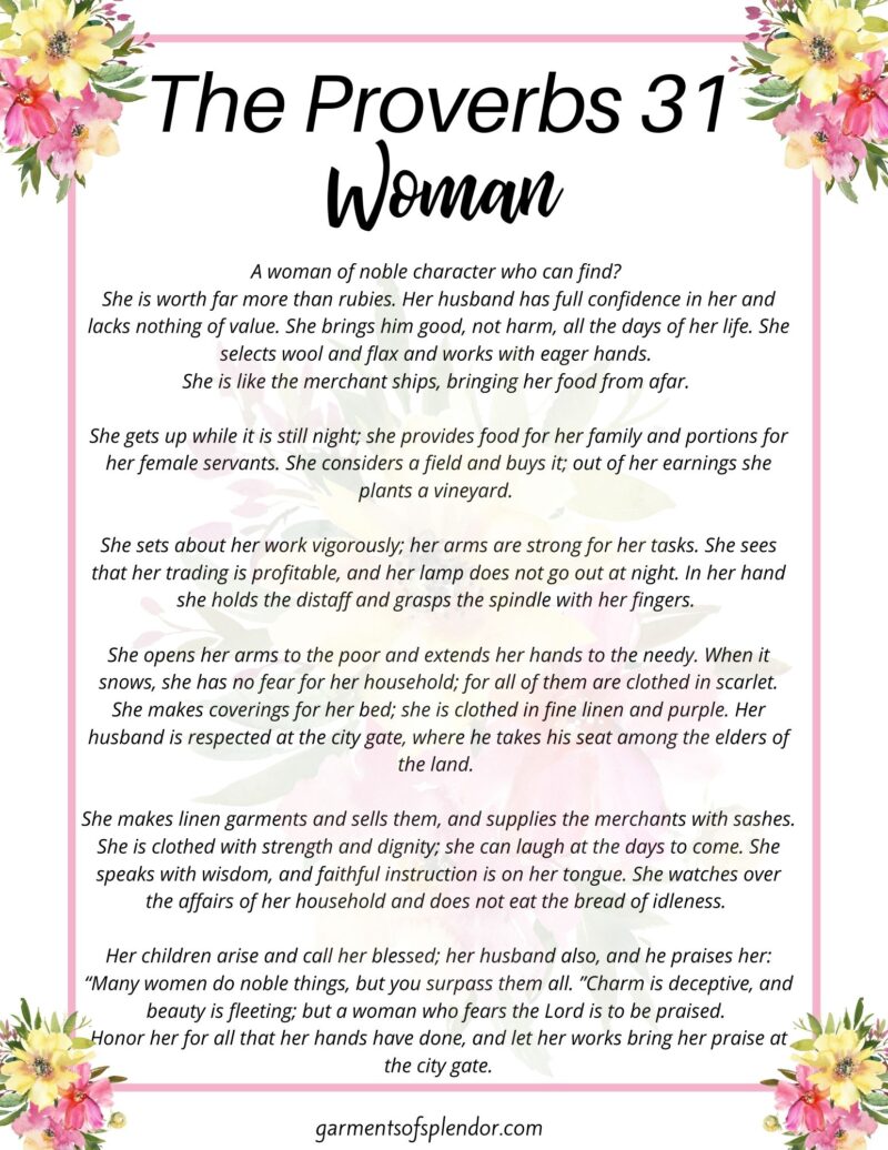 The Proverbs 31 Woman: How to be a Virtuous Woman Today