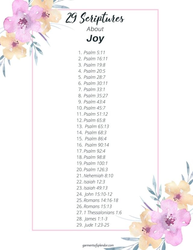 29 Bible Verses About Joy to Ignite your Prayer Life (with Free ...