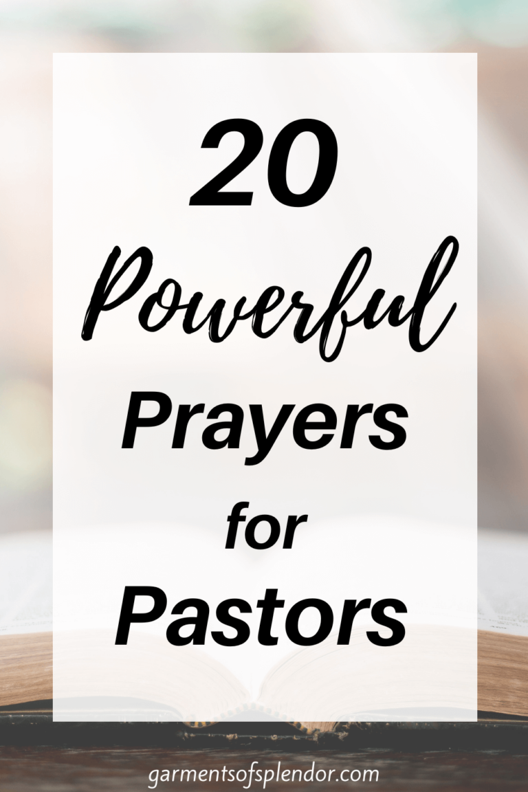 20 Powerful Prayers for Pastors and Church Leaders