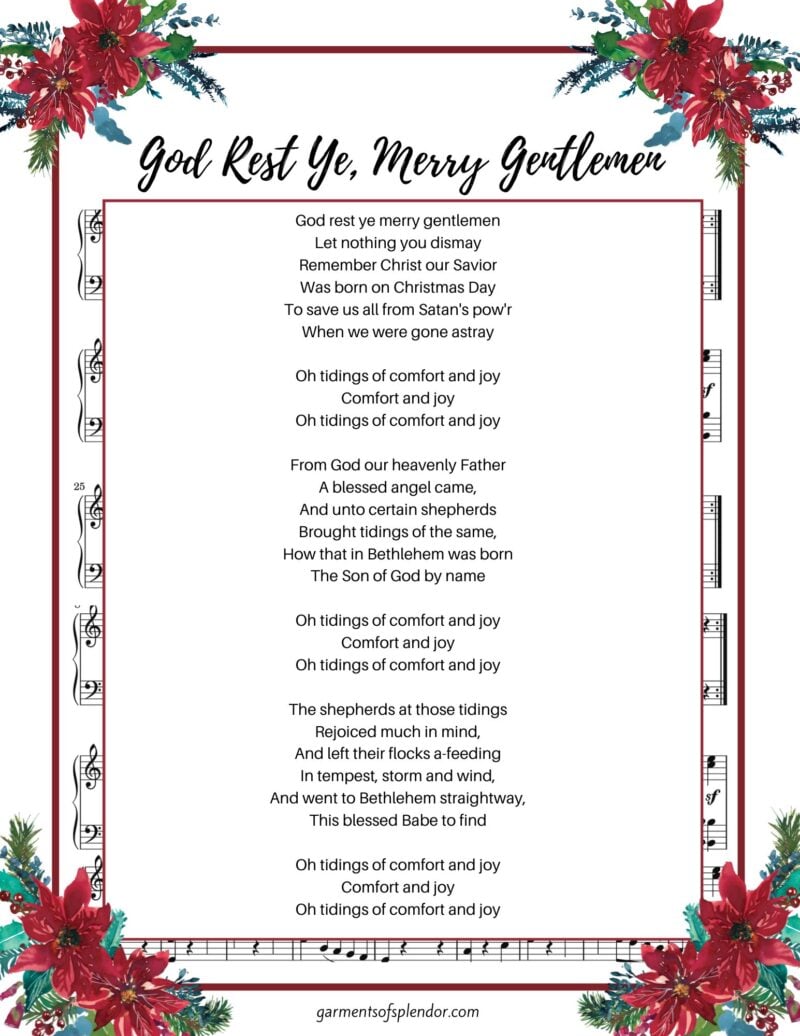 17 Beautiful Christmas Hymns to Uplift your Soul (with Free Printable ...