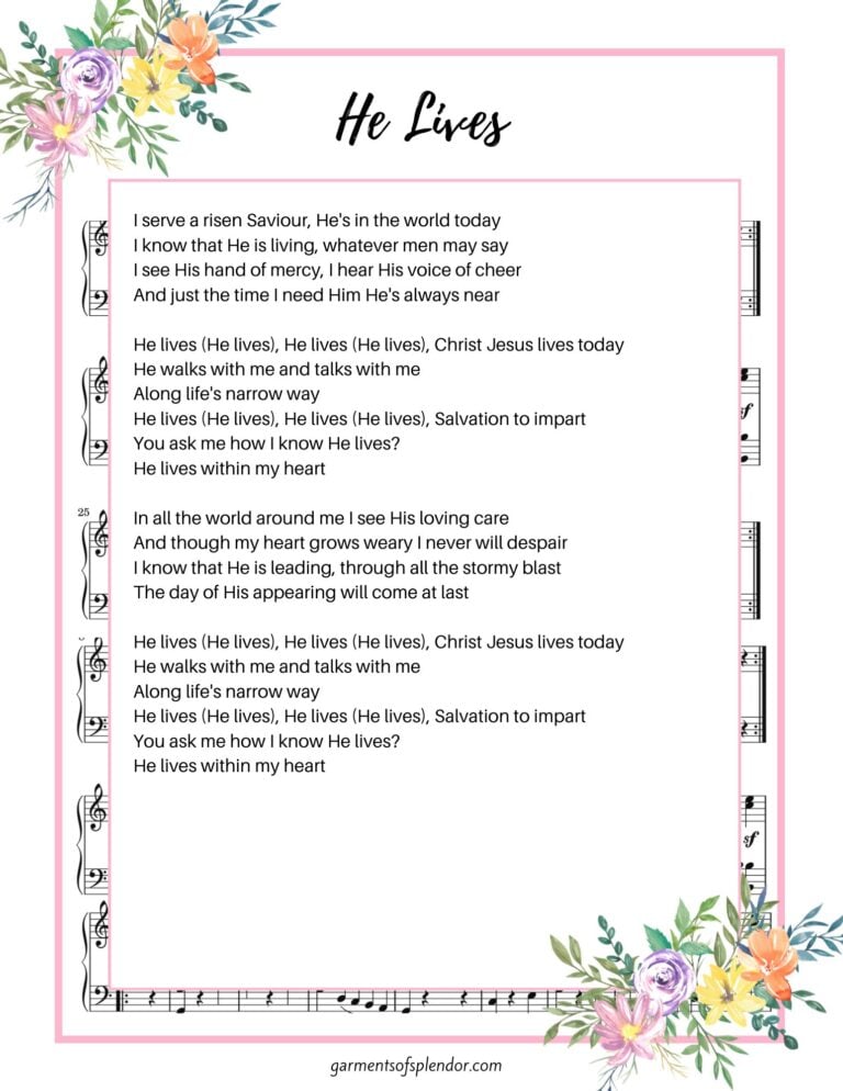 40 Beautiful Easter Hymns (with Free Printable Lyrics)
