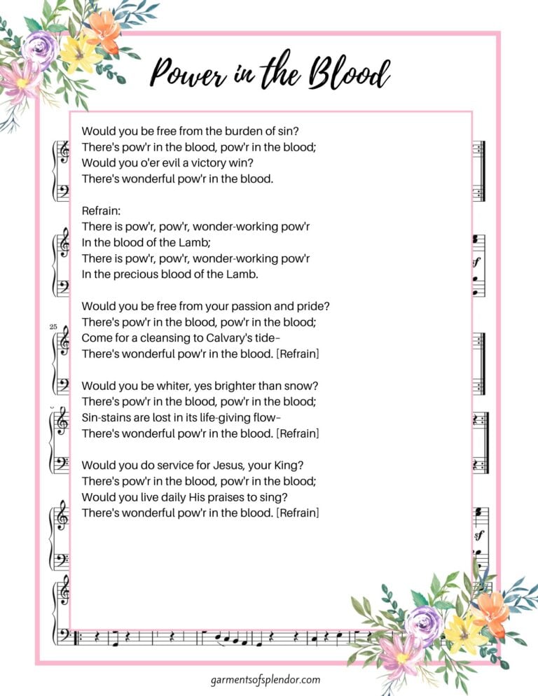 40 Beautiful Easter Hymns (with Free Printable Lyrics)