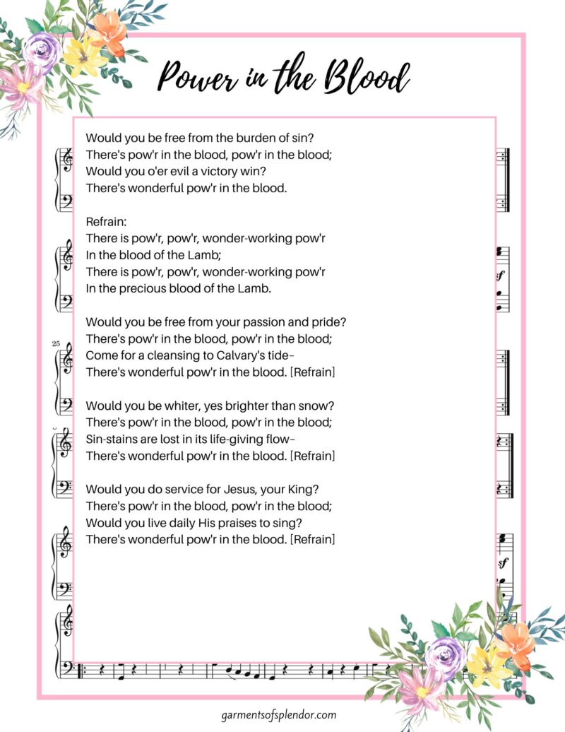 40 Beautiful Easter Hymns (with Free Printable Lyrics)