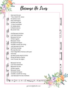40 Beautiful Easter Hymns (with Free Printable Lyrics)