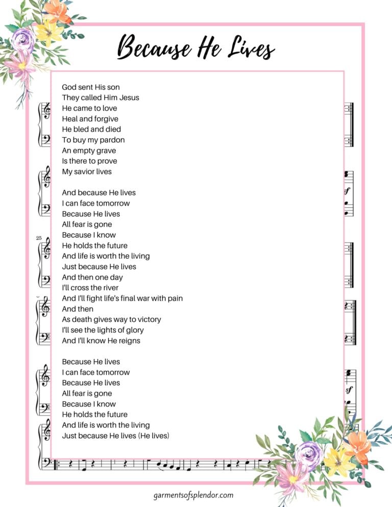 40 Beautiful Easter Hymns (with Free Printable Lyrics)