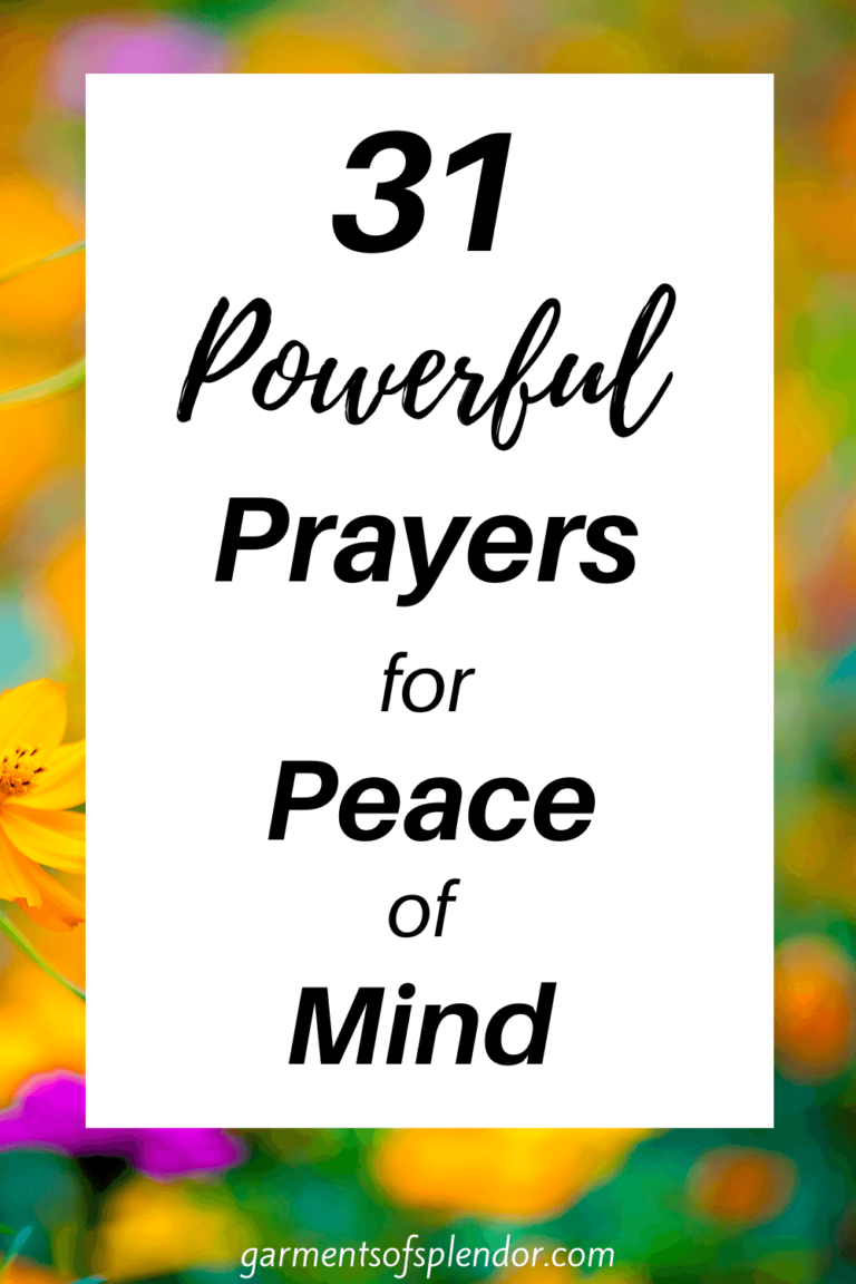 31 Prayers for Peace of Mind (with Free Printable Prayers)