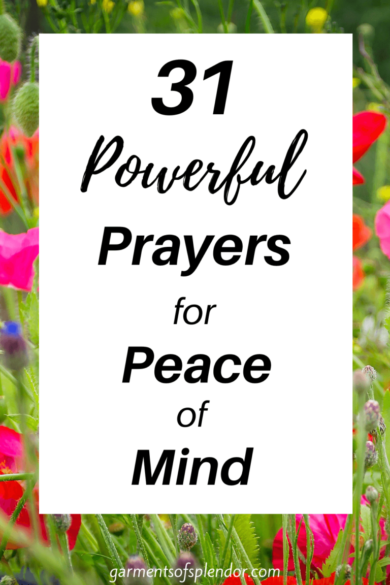31 Prayers for Peace of Mind (with Free Printable Prayers)