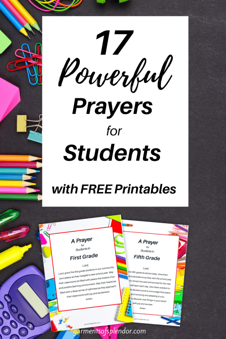 17 Powerful Prayers for Students (with Free Printable Prayers)