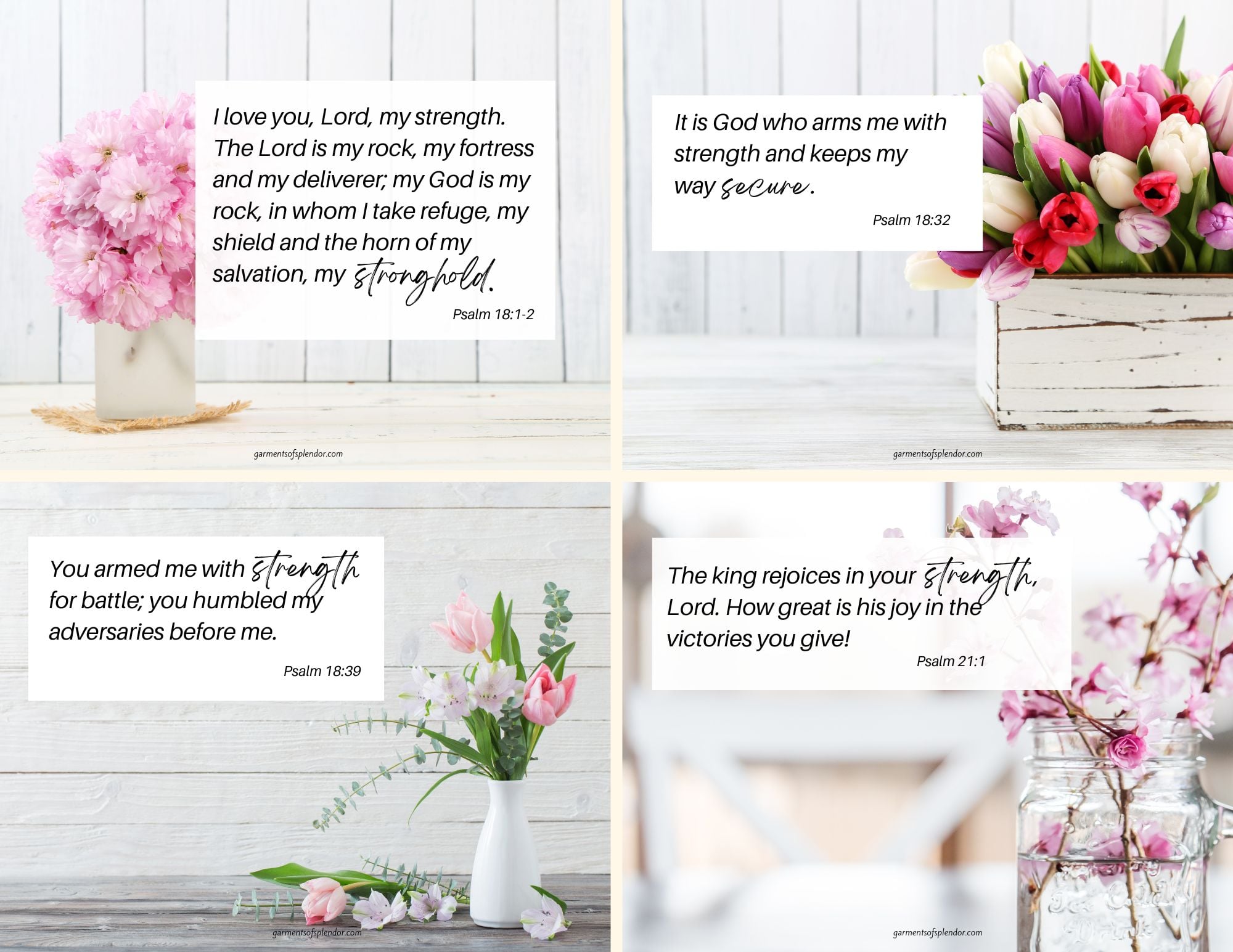 26 Powerful Psalms for Strength (with Free Printable Cards)