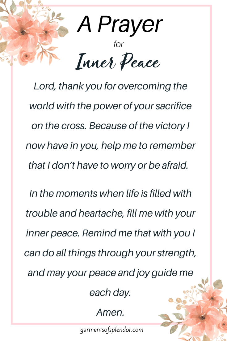 31 Prayers for Peace of Mind (with Free Printable Prayers)