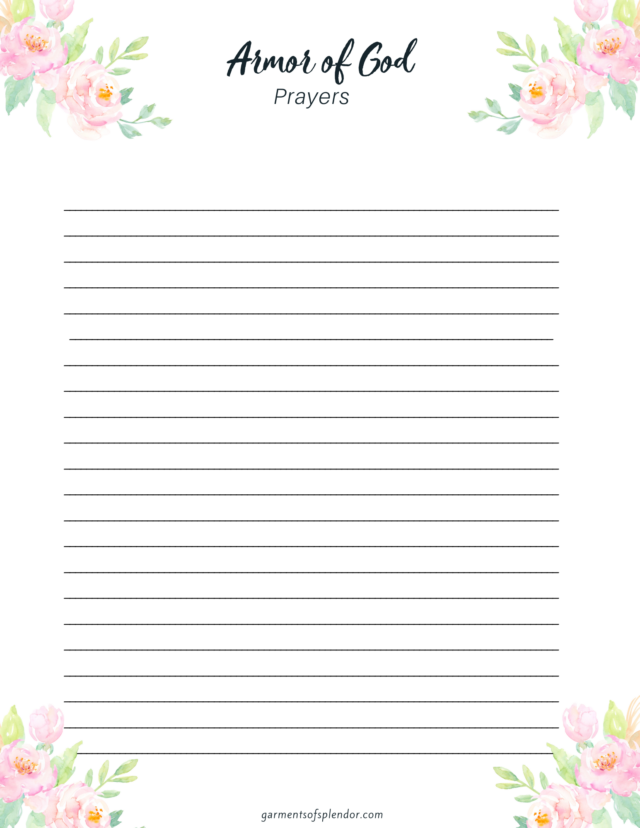 Armor of God Prayers to Pray with Power (with Free Printables)