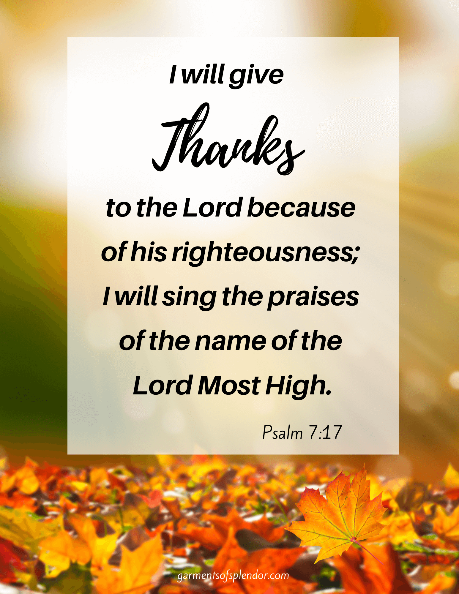 27 Psalms of Thanksgiving and Praise (with Free Printables)