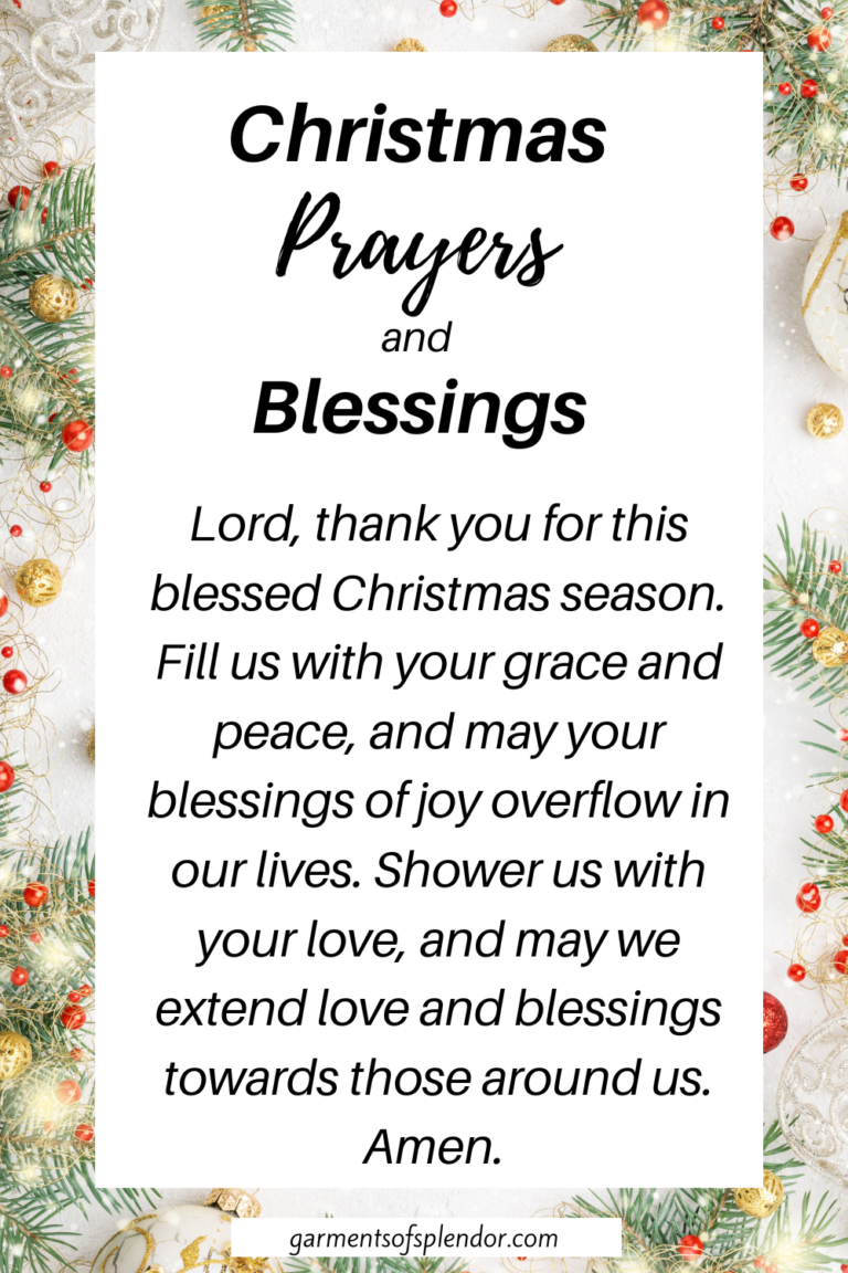25 Short Christmas Prayers (with Free Printables)