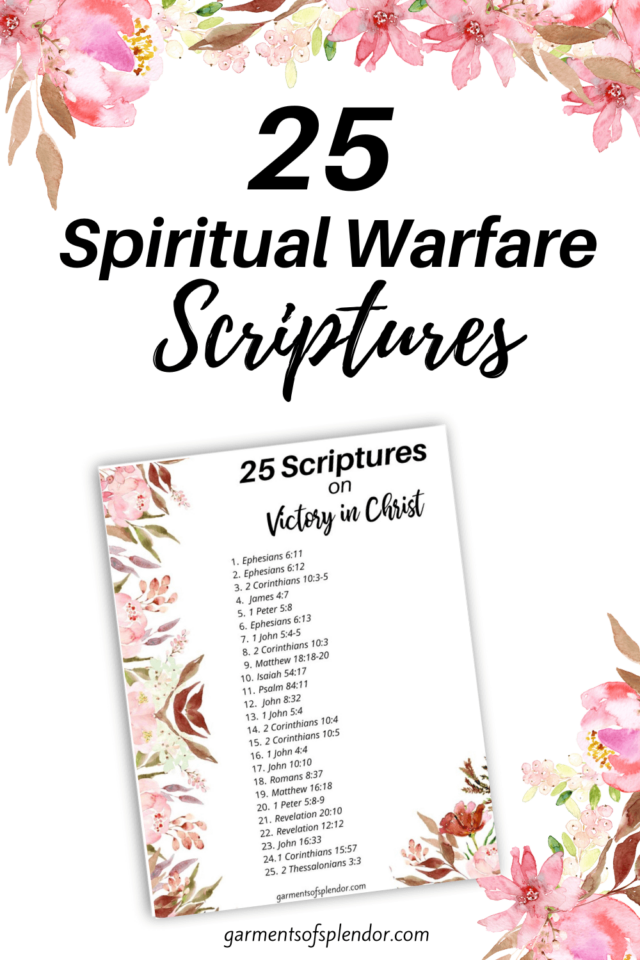 25 Spiritual Warfare Scriptures to Declare Victory in Christ
