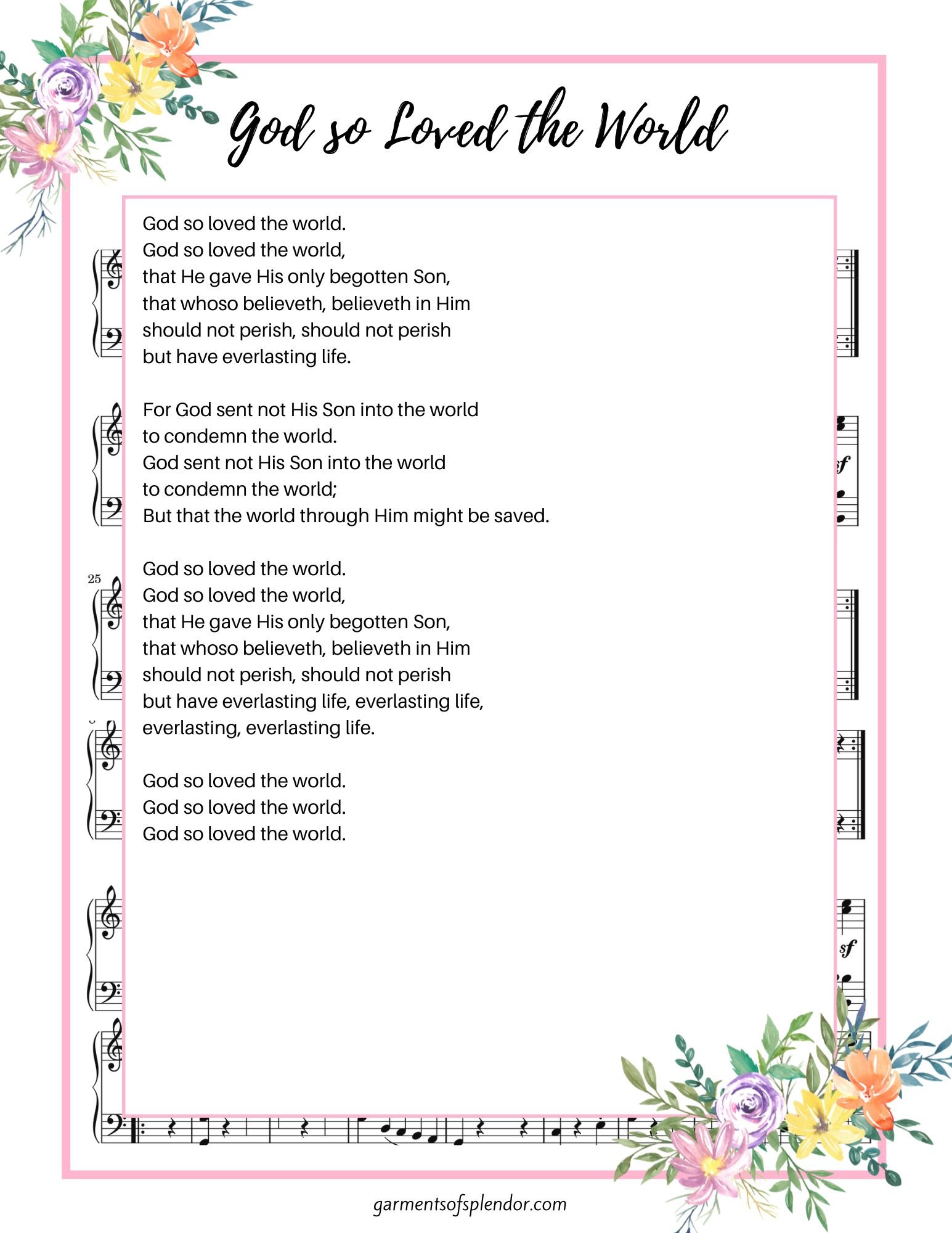 40 Beautiful Easter Hymns (with Free Printable Lyrics)