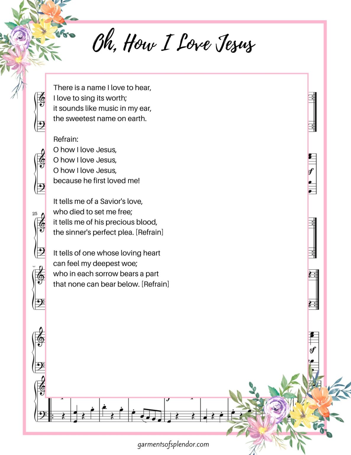 40 Beautiful Easter Hymns (with Free Printable Lyrics)
