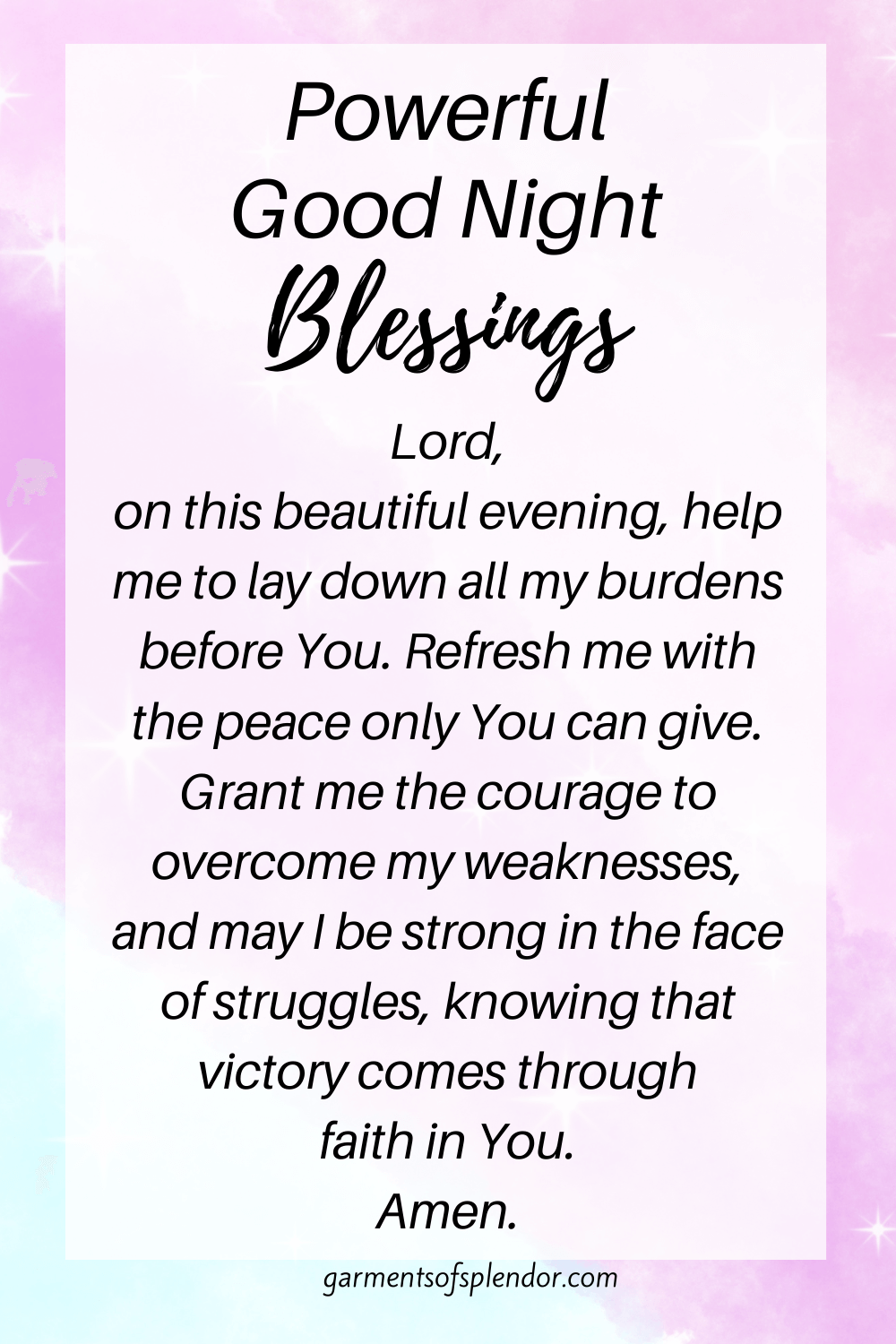 31 Good Night Blessings and Prayers (with Free Printables)