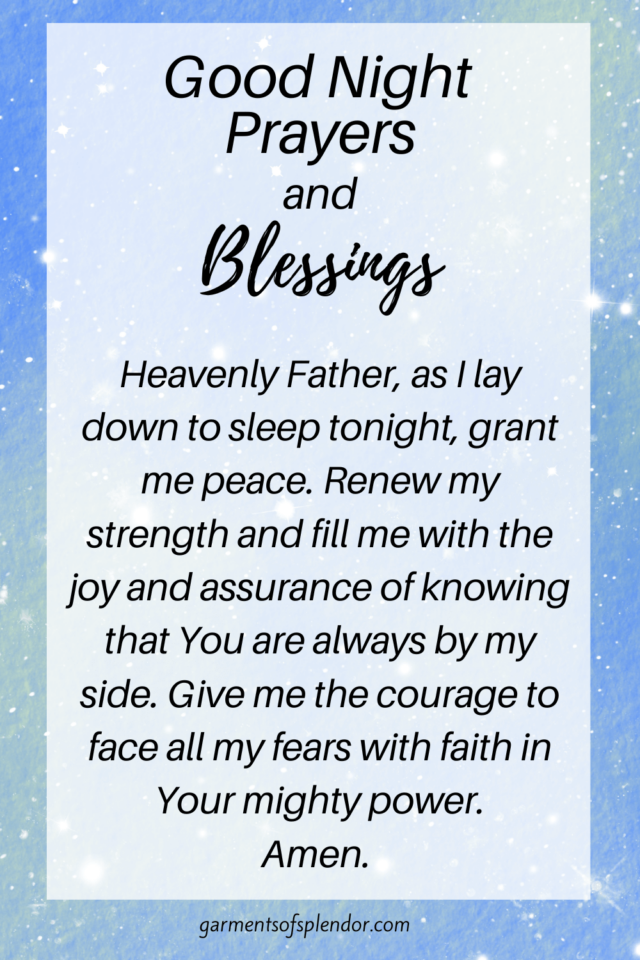 31 Good Night Blessings and Prayers (with Free Printables)