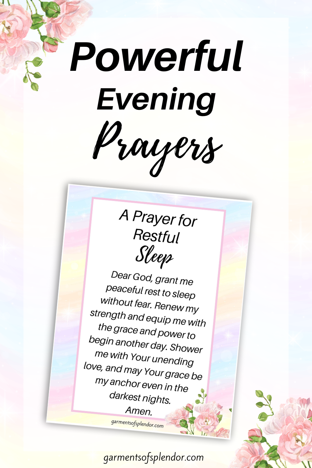 31 Good Night Blessings and Prayers (with Free Printables)