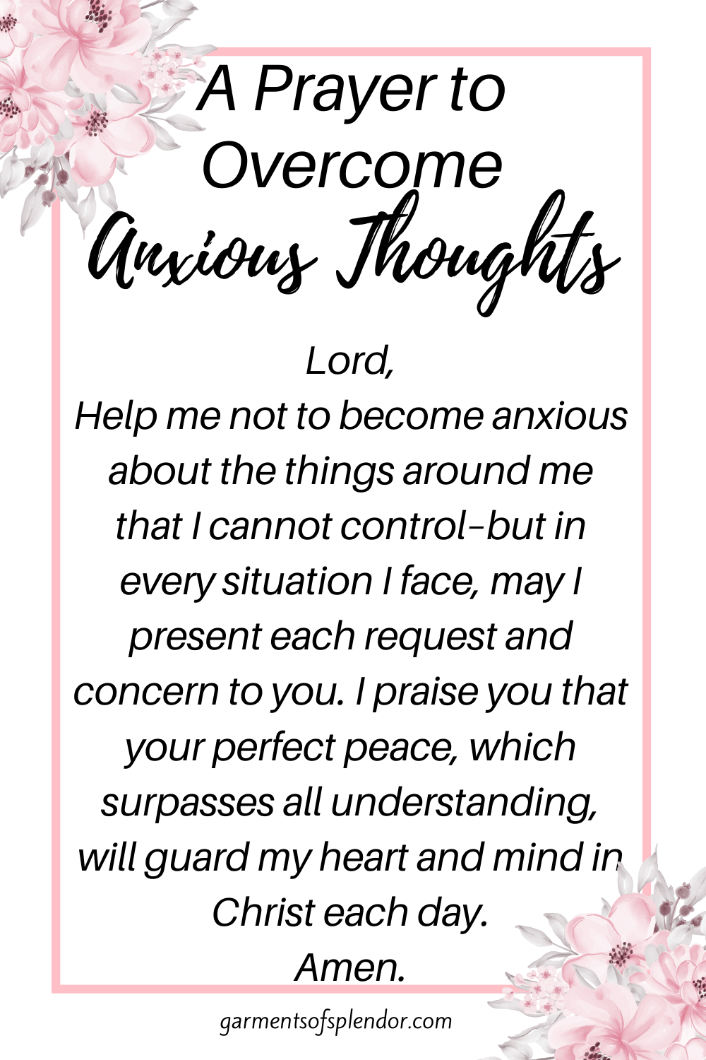 35 Calming Prayers for Stress and Anxiety (with Free Printable)