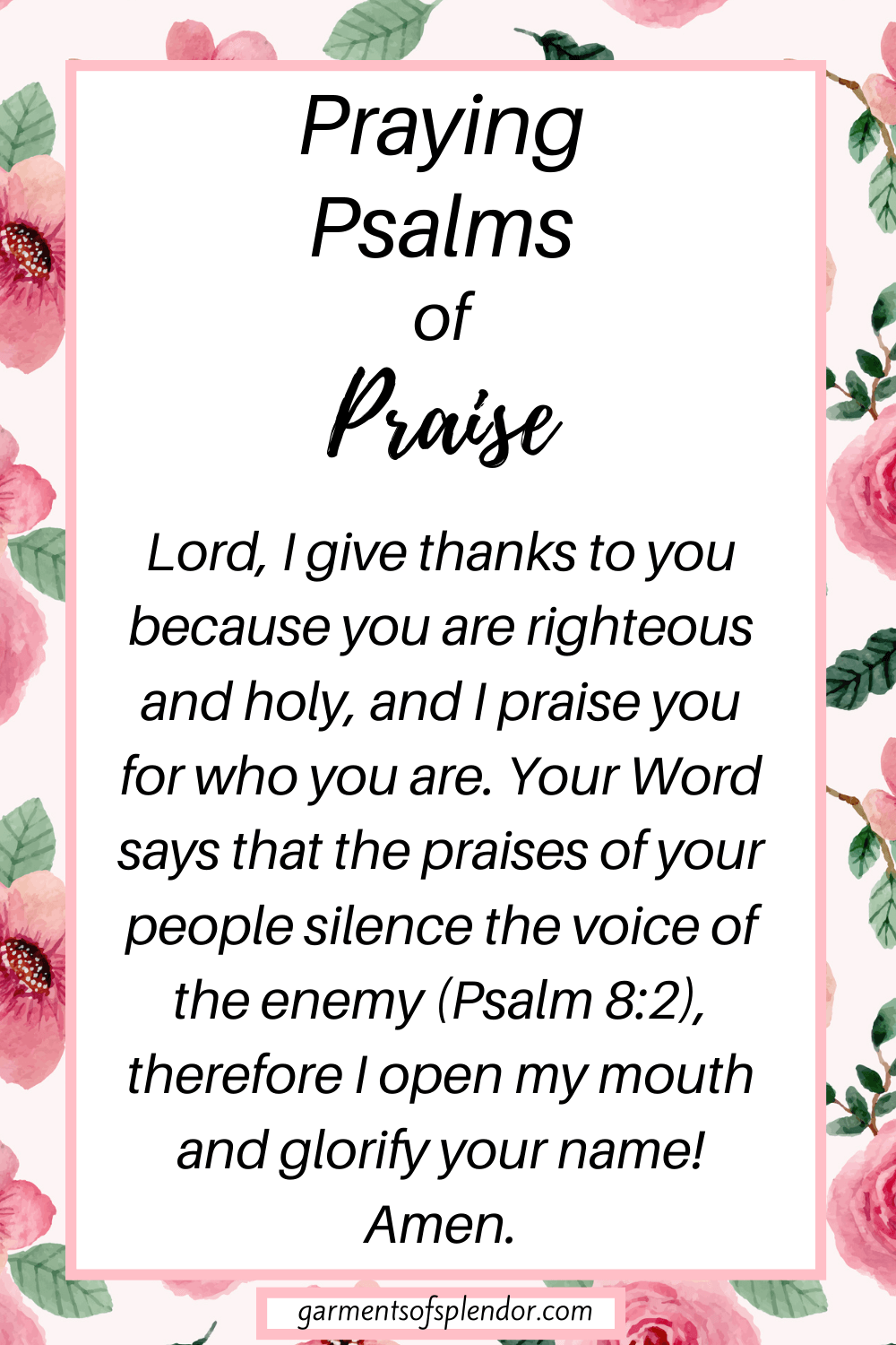 How Praying the Psalms will Transform your Prayer Life (Plus Free ...