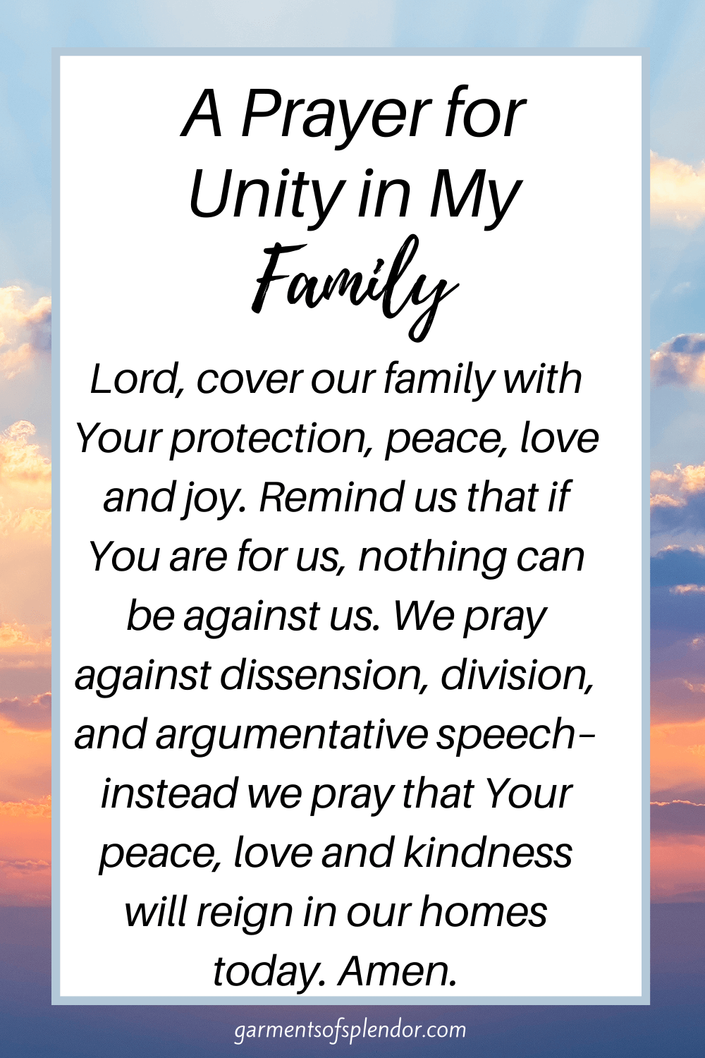 31 Powerful Prayers for Family Unity (with Free Printables)