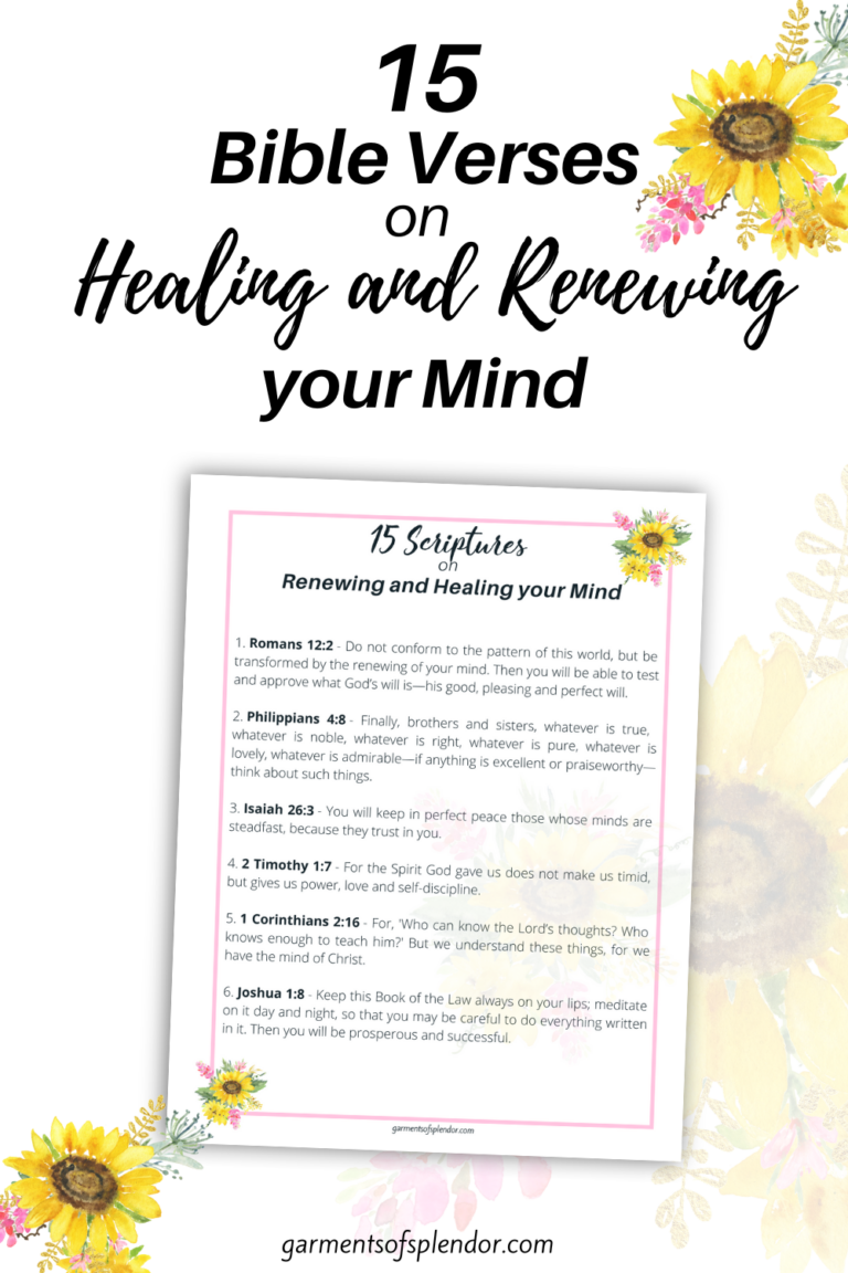 15 Bible Verses about Renewing and Healing our Minds