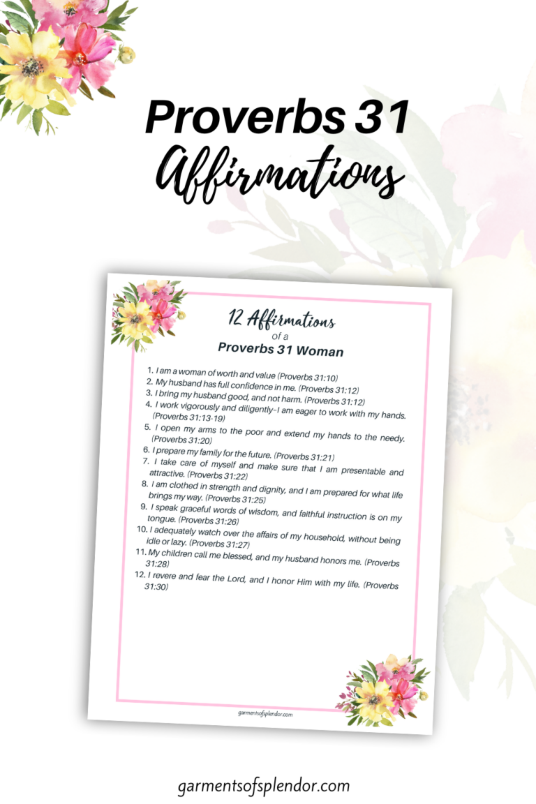 FREE Proverbs 31 Woman Prayer Challenge Printables