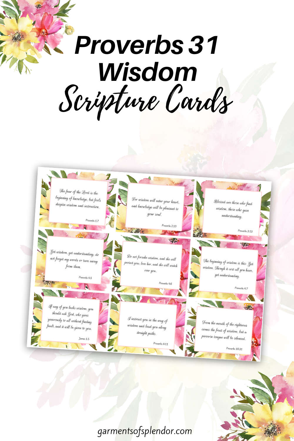 FREE Proverbs 31 Woman Prayer Challenge Printables