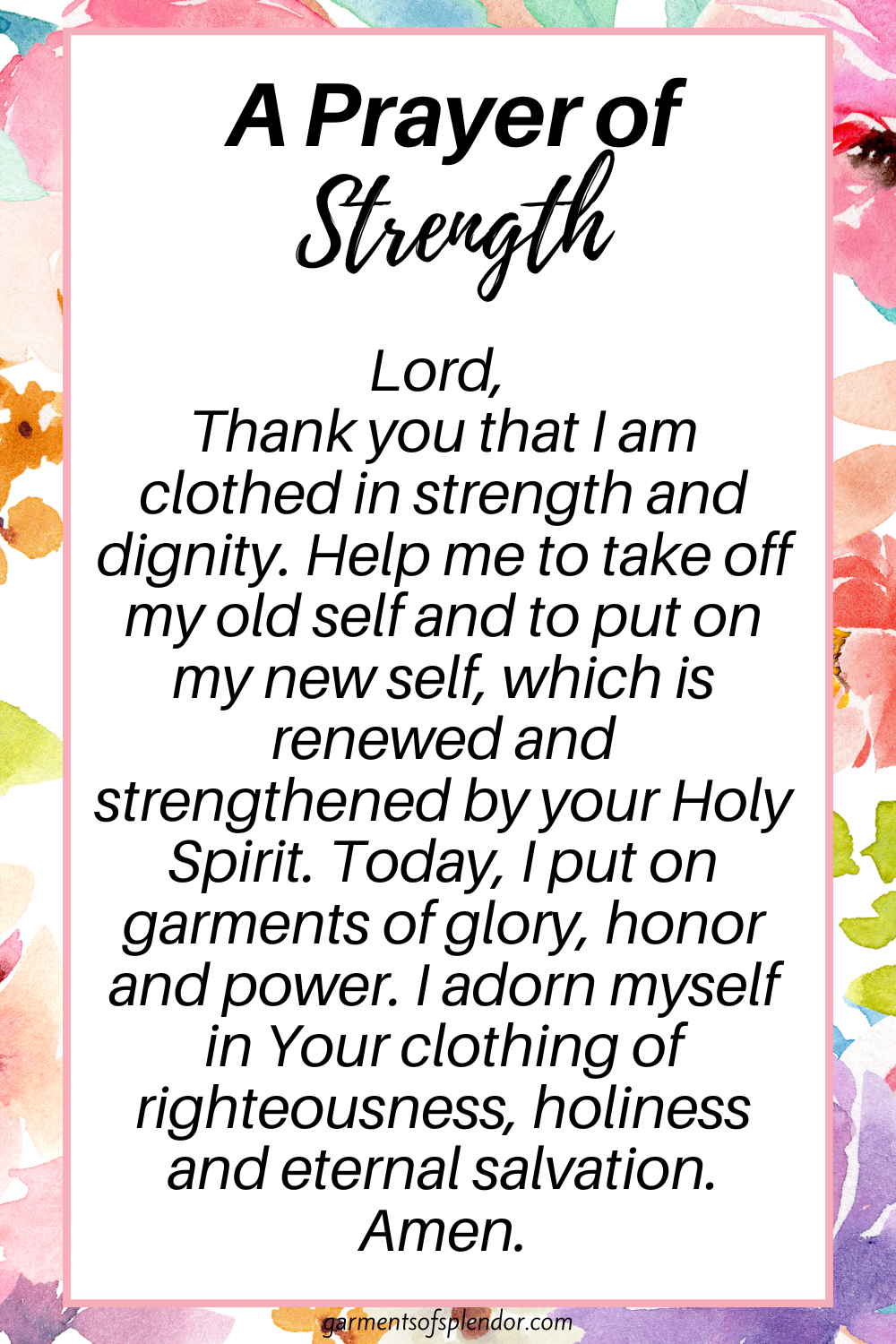 Devotion Series: How to Put on the Strength of Christ