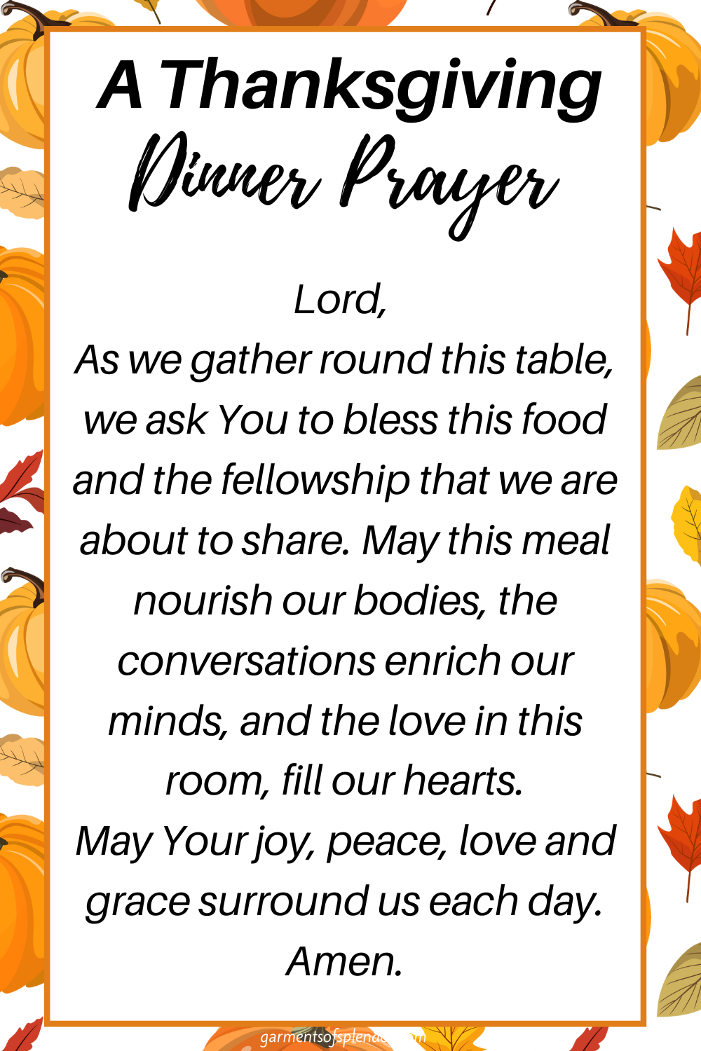 Prayers of Gratitude on Thanksgiving