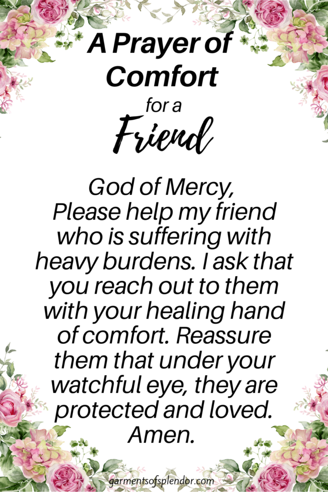 10 Powerful Prayers of Comfort for a Friend