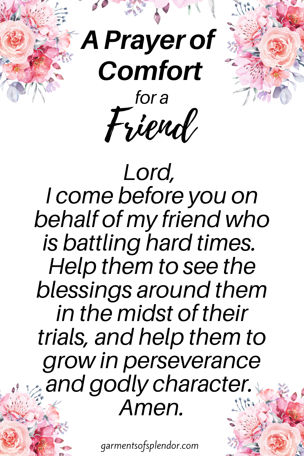 10 Powerful Prayers of Comfort for a Friend