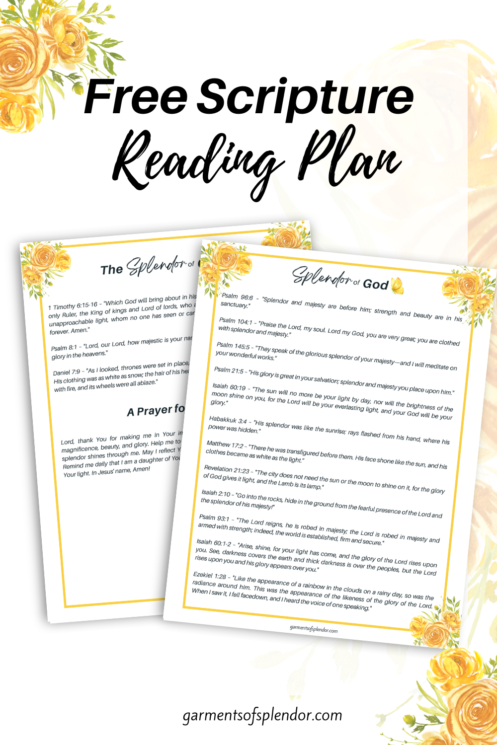 Embracing the Splendor of God (With Free Scripture Reading Plan)